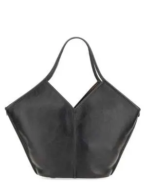 Hereu Distressed Leather Mini Handbag - Black