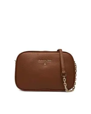 Patrizia Pepe Elegant Mini Leather Tote Bag - Cuoio