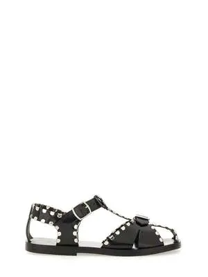 Bally Pasely Leather Sandals - Black
