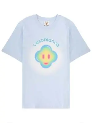 Casablanca Airbrush Smiley Fitted Short Sleeve T-shirt