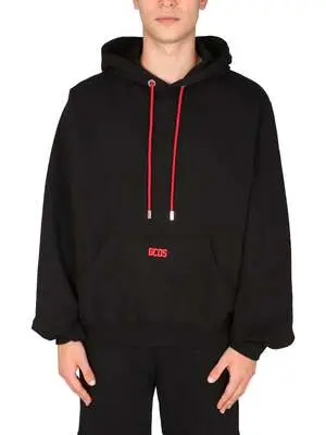 Gcds Maxi Sweatshirt Featuring Rubber Logo