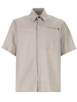 MSGM Classic Cotton Blend Shirt - Beige