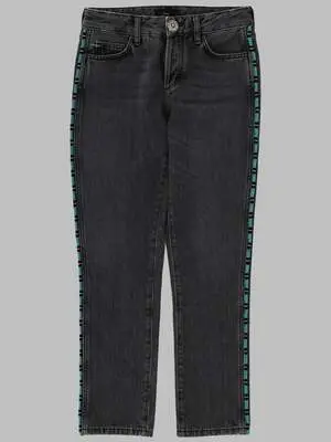Alanui Cotton Denim Jeans - Charcoal