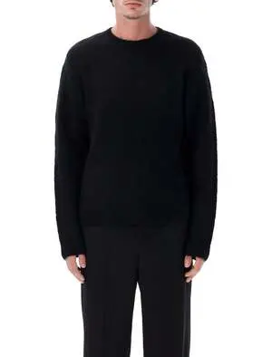 BERNER KUHL Alpaca Drop Shoulder Crewneck Knitwear - Black