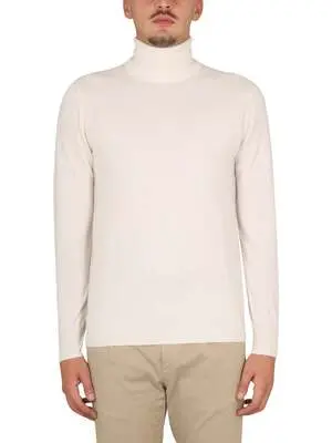 Aspesi High Neck 100% Cashmere Sweater - Beige