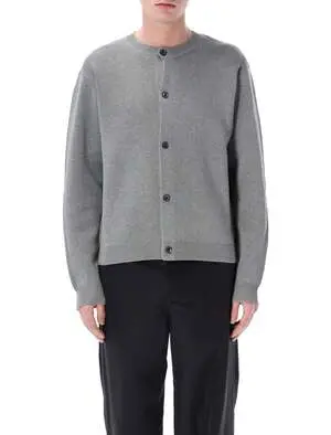 BERNER KUHL Silk And Cotton Blend Cardigan - Grey