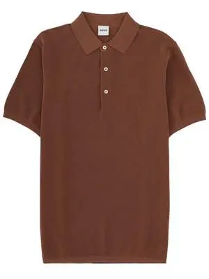 Aspesi Cotton Knit Polo Shirt - Brown