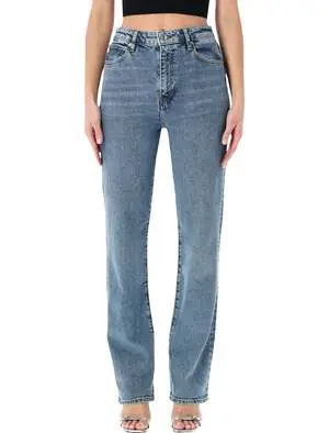 FRAME High-rise Slim Straight Leg Jeans