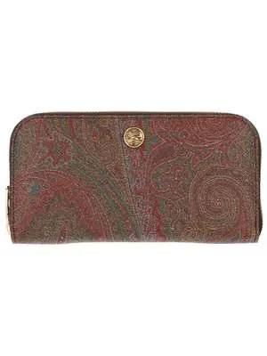 Etro Arnica Zip-around Wallet - Brown