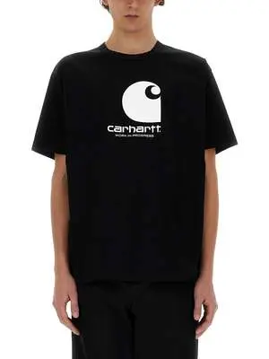 Junya Watanabe High-density Cotton Jersey Product Print Carhartt Double Name