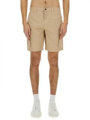 Woolrich Cotton Cargo Shorts - Beige