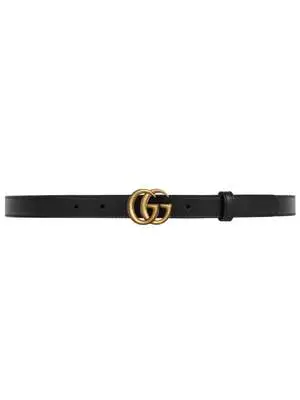 GUCCI Gucci Antique Brass Double G Buckle Belt