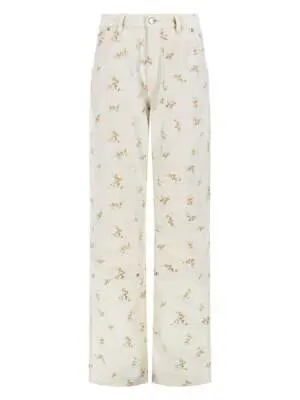 MSGM Premium Cotton Trousers For Ss26 Collection - White