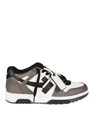 Off-White Out Of Office" Leather Sneakers - Grigio