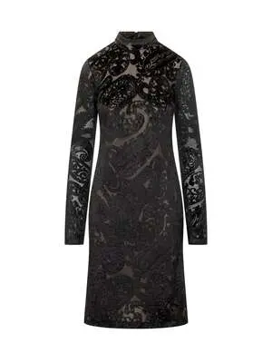 Etro Velvet Floral Print Suit Shorts