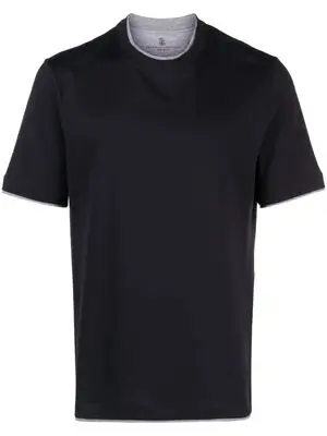 Brunello Cucinelli Gironeck Mini Tee Spring/summer 2026 - Navy