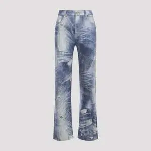 Roberto Cavalli Patchwork Denim Jeans - Blue