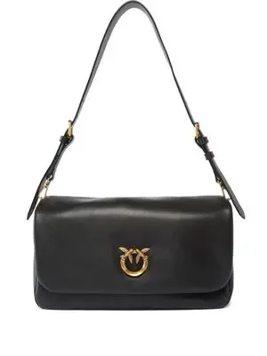 Pinko Logo Hardware Shoulder Bag - Black