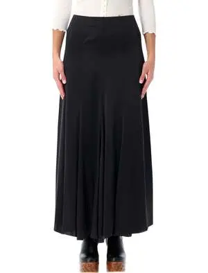 Chloé Silk Satin Maxi Skirt - Black