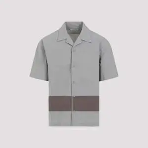 CRAIG GREEN Panelled Cotton Short-sleeve Shirt - Grey