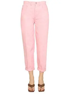 Boyish Tailored Mini Trousers With Button Closure And Belt Loops