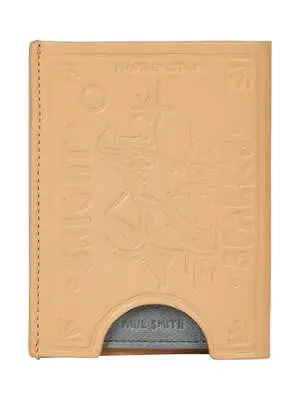 Paul Smith Mini Match Box Leather Wallet 9.5 Cm X 7.3 Cm - Beige