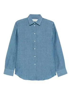 RÓHE Linen Shirt With Front Button Closure
