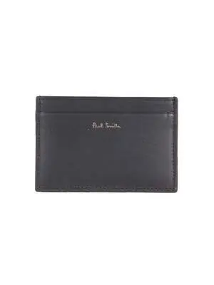 Paul Smith Mini Leather Card Holder 6.7 Cm X 10 Cm - Black