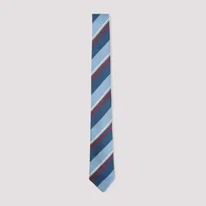 Paul Smith Striped Tie - Blue