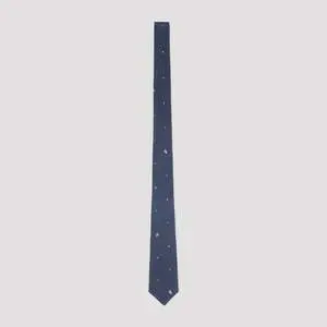 Paul Smith Playful Dot Rabbit Standard Neck Tie - Blue