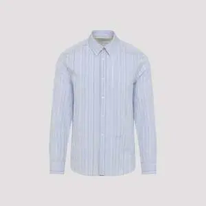 Paul Smith Slim-fit 'signature Stripe' Cotton Shirt - Blue
