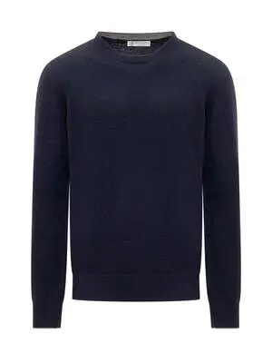 Brunello Cucinelli Cashmere Pullover - Blu