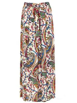 Etro Printed Tie-waist Maxi Skirt - Multicolour