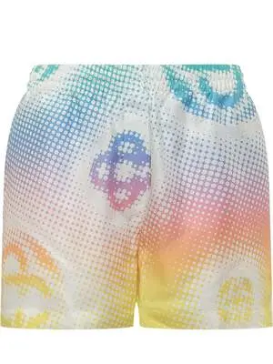 Casablanca Silk Logo Halftone Shorts - Multicolore