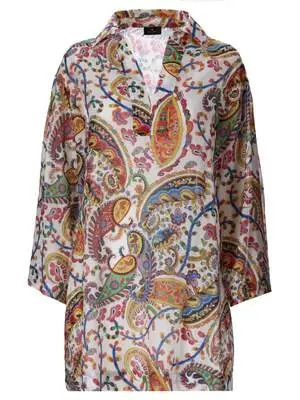 Etro Paisley" Print Mini Dress - Multicolour