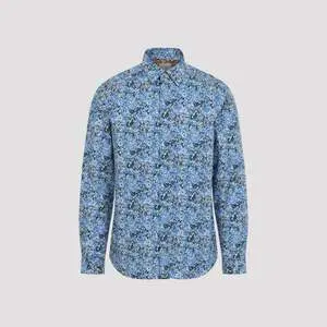 Paul Smith Slim Fit Shirt For Organic Cotton - Blue