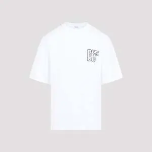 Off-White Motion Arrow Mini Graphic Skate Short Sleeve Tee - White
