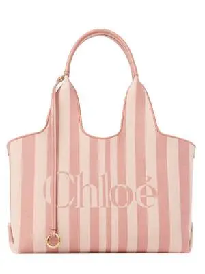 Chloé Oversized Logo Tote Bag - Rosa
