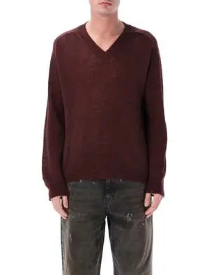 Our Legacy Rue V-neck Sweater - Cabernet