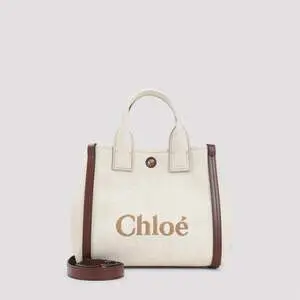 Chloé Canvas And Leather Shoulder Bag - Nude & Neutrals