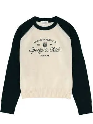 Sporty & Rich Classic Logo Knit Sweater - Multicolour