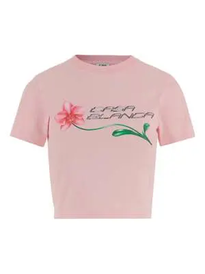 Casablanca Orchid Logo T-shirt - Rosa