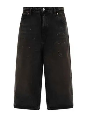 Our Legacy Relaxed Fit Capri Cut Denim Shorts