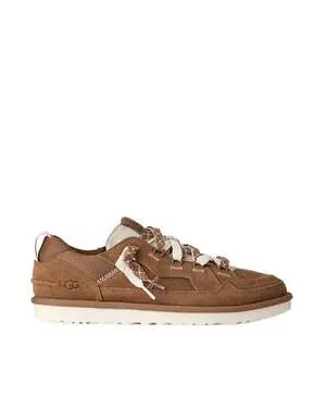 UGG Premium Leather Lace-up Sneakers - Chestnut