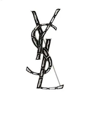 Saint Laurent Mini Engraved Brass Accessory