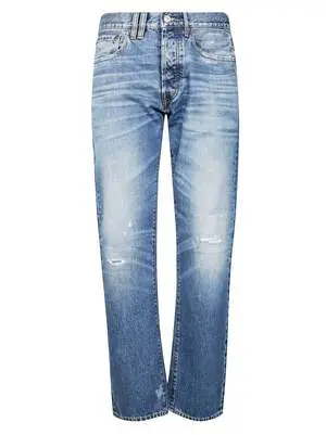 CYCLE Mini Trousers With Ripped Detailing - Blu