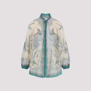 Zimmermann Indra Billow Blouse Fashion Top - Multicolour