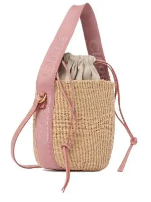 Chloé Mini Drawstring Bag - Beige