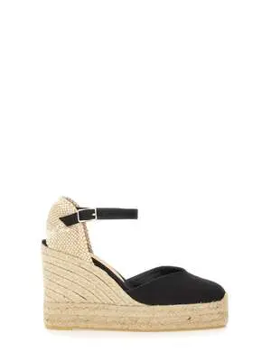 CastaÑer Chiara Espadrille Wedge Sandals - Black