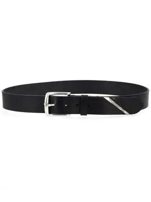 DIESEL® Classic 3.9 Cm Leather Belt For - Black